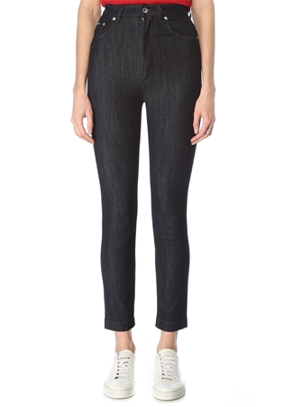 Dolce&gabbana Kadın Lacivert Yüksek Bel Jean Pantolon 40 It