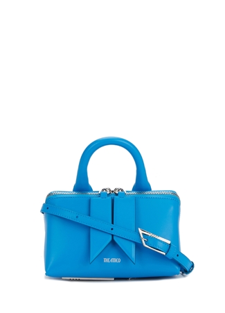 The Attico Kadın Mavi Logolu Deri Omuz Çantası EU
