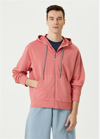 Z Zegna Erkek Pembe Kapüşonlu Sweatshirt Kırmızı L It Z Zegna Erkek Pembe Kapüşonlu Sweatshirt Kırmızı L It