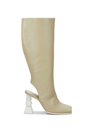 Jacquemus Kadın Haki Deri Çizme 36 EU