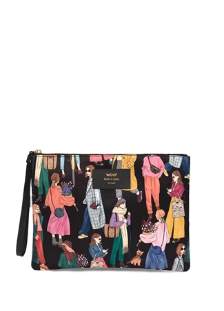 Wouf Kadın Girls XL Desenli El Portföyü Siyah EU Wouf Kadın Girls XL Desenli El Portföyü Siyah EU