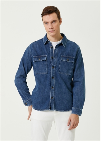 Network Erkek Comfort Fit Mavi Denim Gömlek S EU Network Erkek Comfort Fit Mavi Denim Gömlek S EU