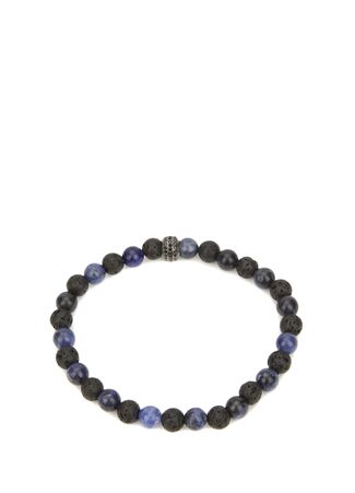 Network Erkek Siyah Doğal Taşlı Bileklik Eu