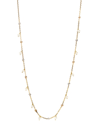 Collection Kadın İnci Detaylı Altın Rengi Kolye EU