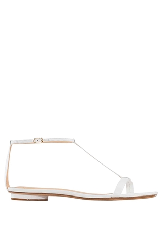 Alexandre Birman Kadın Laly Beyaz Deri Sandalet 8 US Alexandre Birman Kadın Laly Beyaz Deri Sandalet 8 US