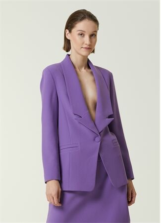 Feel The Lotus Kadın Star Mor Ceket 38 EU