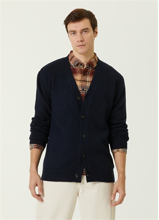 Scotch & Soda Erkek Lacivert V Yaka hırka L EU Scotch & Soda Erkek Lacivert V Yaka hırka L EU