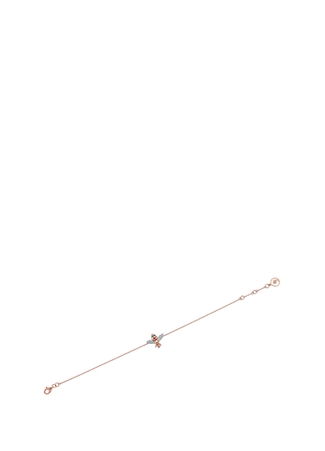 Bee Goddess Kadın Altın Rengi Bilezik Pembe EU