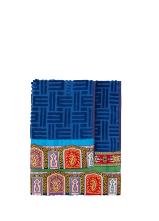 Etro Home Mavi Karışık Desenli 2li Havlu Seti Etro Home Mavi Karışık Desenli 2li Havlu Seti
