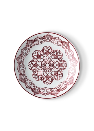 Bualh Kadim Porselen 26 Cm Çukur Tabak Bordo Bualh Kadim Porselen 26 Cm Çukur Tabak Bordo