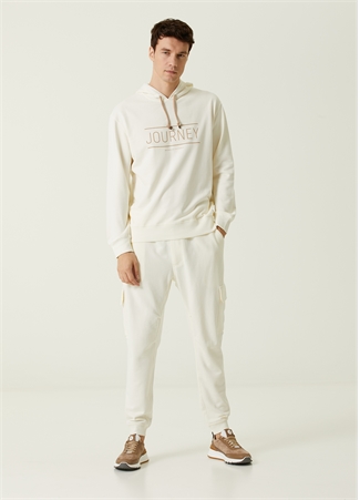 Brunello Cucinelli Erkek Beyaz Cep Detaylı Jogger Eşofman M EU Brunello Cucinelli Erkek Beyaz Cep Detaylı Jogger Eşofman M EU