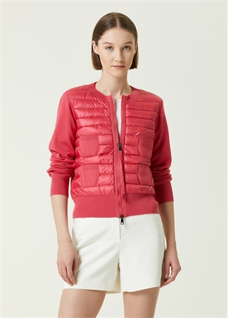 Moncler Kadın Şeftali Kapitone Garnili Ceket Pembe XS EU Moncler Kadın Şeftali Kapitone Garnili Ceket Pembe XS EU