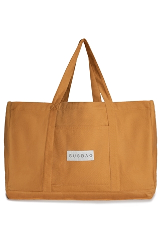 Susbag Kadın Big Honey Recycled Kamel Alışveriş Çantası Kahverengi L EU