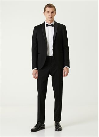Palzileri Lab Erkek Siyah Şal Yaka Takım Elbise 50 IT