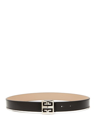 Givenchy Kadın Siyah Logo Tokalı Deri Kemer 80 EU