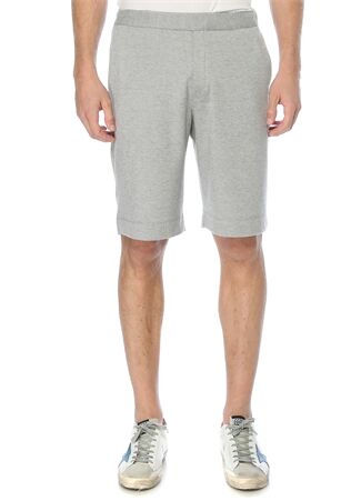 American Vintage Erkek Gri Çizgi Desenli Şort S EU