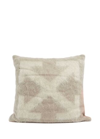 Off-White Bej Logo Detaylı 59x53 cm Dekoratif Yastık