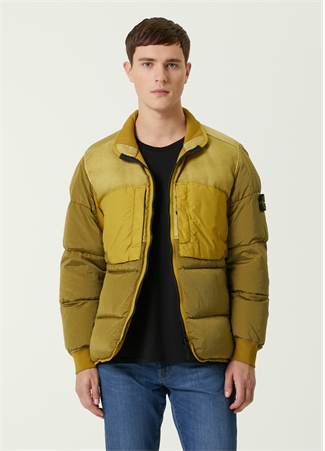 Stone Island Erkek Sarı Puff Kaban Yeşil S EU Stone Island Erkek Sarı Puff Kaban Yeşil S EU