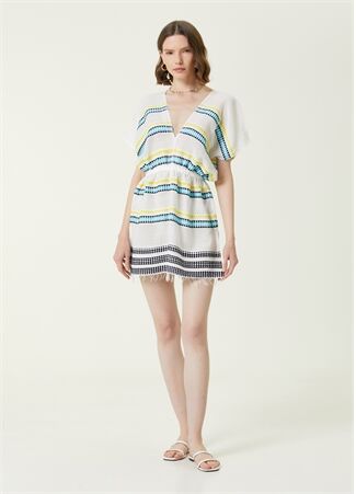 Lem Kadın Kaftan Mavi Xs Eu