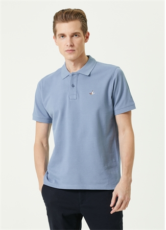 Beymen Club Erkek Comfort Fit Mavi Polo Yaka Basic T-shirt S