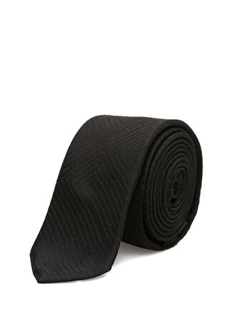 Pal Zileri Erkek Siyah İpek Kravat EU