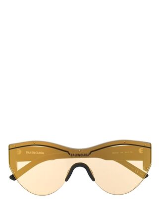 Balenciaga Kadın Gold Yuvarlak Formlu Güneş Gözlüğü Siyah EU