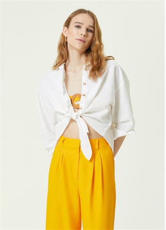 Network Kadın Gömlek Beyaz S Eu