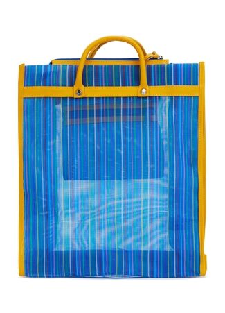 Tepito Bags Kadın Mavi Çizgili Alışveriş Çantası EU Tepito Bags Kadın Mavi Çizgili Alışveriş Çantası EU