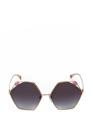 Bvlgari Kadın Geometrik Formlu Güneş Gözlüğü Pembe 58 EU Bvlgari Kadın Geometrik Formlu Güneş Gözlüğü Pembe 58 EU