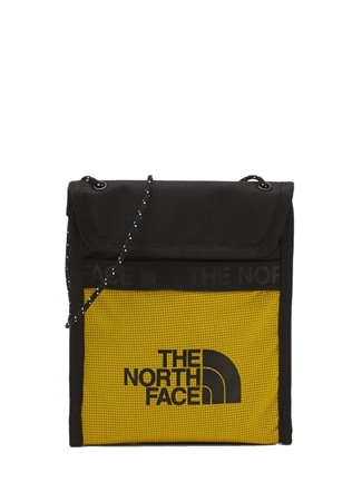 The North Face Kadın Bozer Siyah Sarı Logo Baskılı Çanta EU