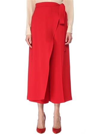 Valentino Kadın Kırmızı Midi Anvelop Etek 42 IT