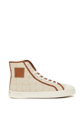 Loewe Kadın Bej Logo Baskılı Sneaker 38 EU