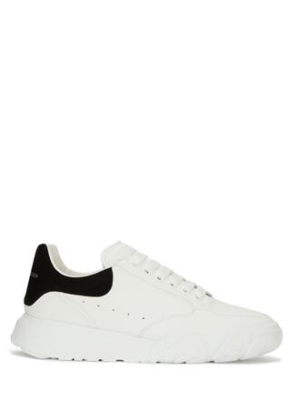 Alexander McQueen Erkek Beyaz Logolu Taban Detaylı Deri Sneaker Siyah 42 EU Alexander McQueen Erkek Beyaz Logolu Taban Detaylı Deri Sneaker Siyah 42 EU