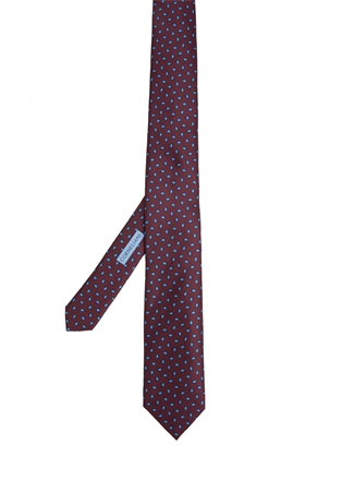 Corneliani Erkek Colorblocked Geometrik Desenli İpek Kravat EU Corneliani Erkek Colorblocked Geometrik Desenli İpek Kravat EU