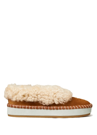 Tory Burch Kadın Taba Logo Detaylı Deri Slipper Turuncu 0 US Tory Burch Kadın Taba Logo Detaylı Deri Slipper Turuncu 0 US
