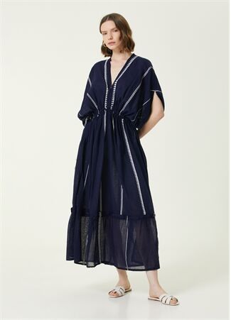 Lem Kadın Kaftan Lacivert Xs Eu