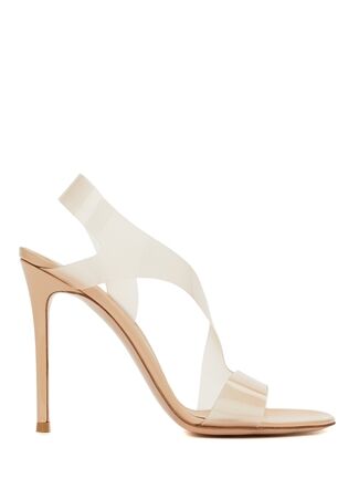 Gianvito Rossi Kadın Metropolis Nude Topuklu Sandalet Bej 36 EU Gianvito Rossi Kadın Metropolis Nude Topuklu Sandalet Bej 36 EU