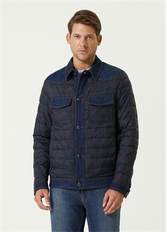Etro Erkek Lacivert Polo Yaka Denim Garnili Dış Gömlek L EU Etro Erkek Lacivert Polo Yaka Denim Garnili Dış Gömlek L EU