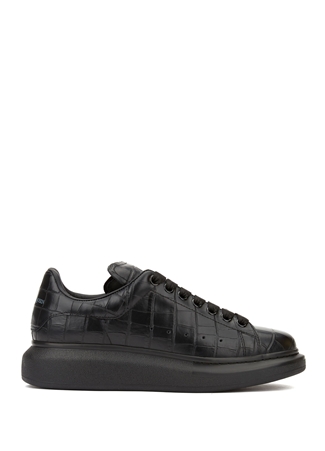 Alexander Mcqueen Kadın Oversize Siyah Krokodil Dokulu Deri Sneaker 36.5 Eu Alexander Mcqueen Kadın Oversize Siyah Krokodil Dokulu Deri Sneaker 36.5 Eu