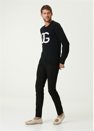 Dolce&Gabbana Erkek Skinny Fit Siyah Jean Pantolon 44 IT