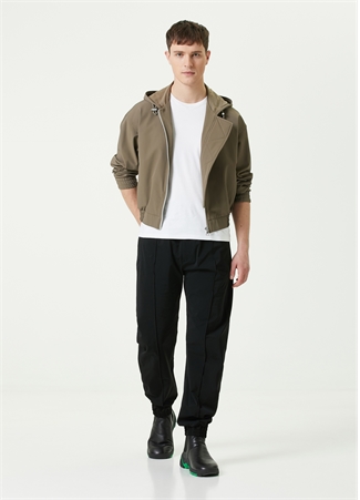 Bottega Veneta Erkek Siyah Paçası Çıtçıtlı Pantolon 46 IT