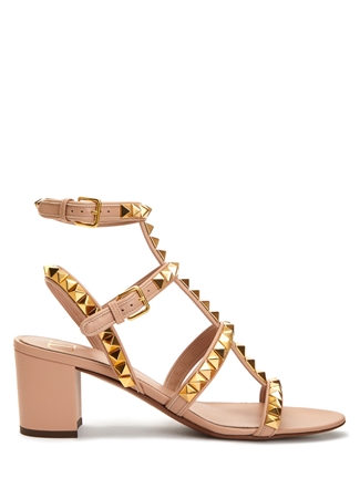 Valentino Garavani Kadın Bej Deri Sandalet 36 Eu