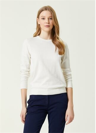 Beymen Club Kadın Kemik Bisiklet Yaka Basic Kazak Bej L EU