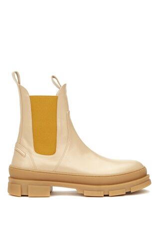 Bettina Vermillon Kadın Krem Deri Bot Bej 36 EU