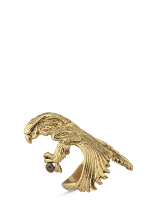 Unique By Av Kadın Gold Kartal Formlu Yüzük Altın Rengi EU Unique By Av Kadın Gold Kartal Formlu Yüzük Altın Rengi EU