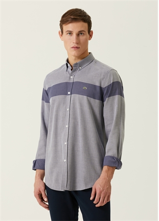 Lacoste Erkek Regular Fit Lacivert Organik Pamuk Gömlek S EU Lacoste Erkek Regular Fit Lacivert Organik Pamuk Gömlek S EU