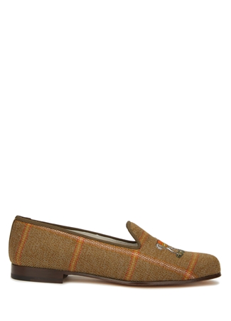 Stubbs&Wootton Kadın Yeşil Nakış Detaylı Deri Loafer 38 EU Stubbs&Wootton Kadın Yeşil Nakış Detaylı Deri Loafer 38 EU
