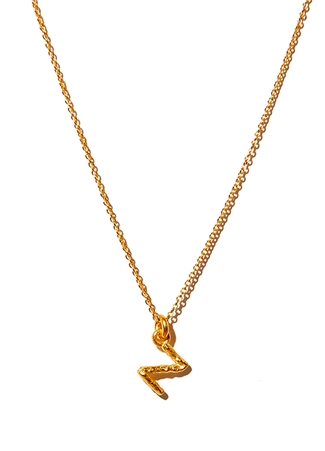 Fidelle Kadın Alphabet Pendant Small Z Altın Rengi Kolye S EU Fidelle Kadın Alphabet Pendant Small Z Altın Rengi Kolye S EU