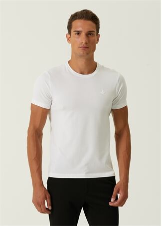 Beymen Club Erkek Beyaz Bisiklet Yaka Basic T-shirt XL