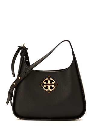 Tory Burch Kadın Siyah Logo Detaylı Deri Çanta Eu Tory Burch Kadın Siyah Logo Detaylı Deri Çanta Eu